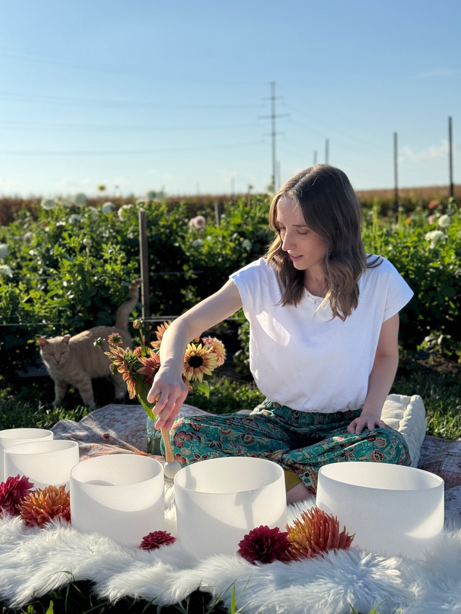 Sound Bath and U-Pick – Ruby Moon Floral