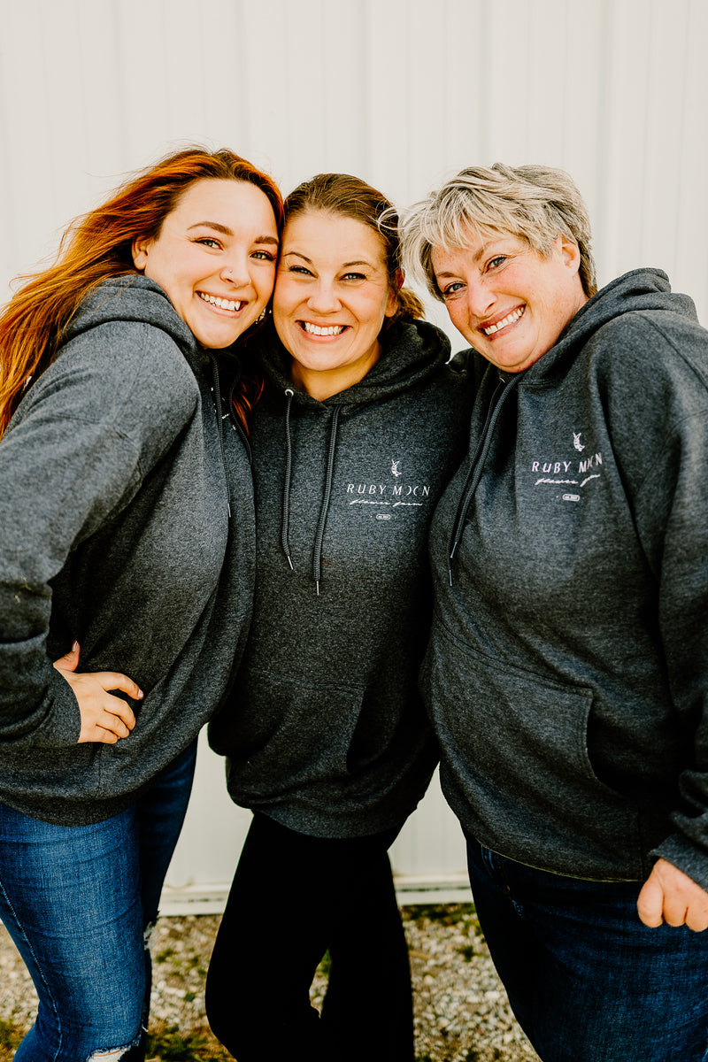 Fleece Hoodie – Ruby Moon Floral